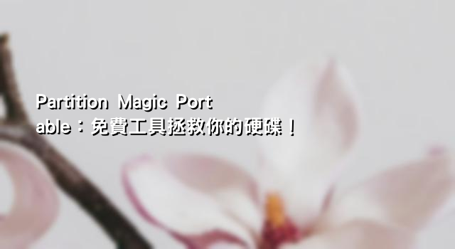 Partition Magic Portable：免費工具拯救你的硬碟！ :: 硬碟磁區小達人